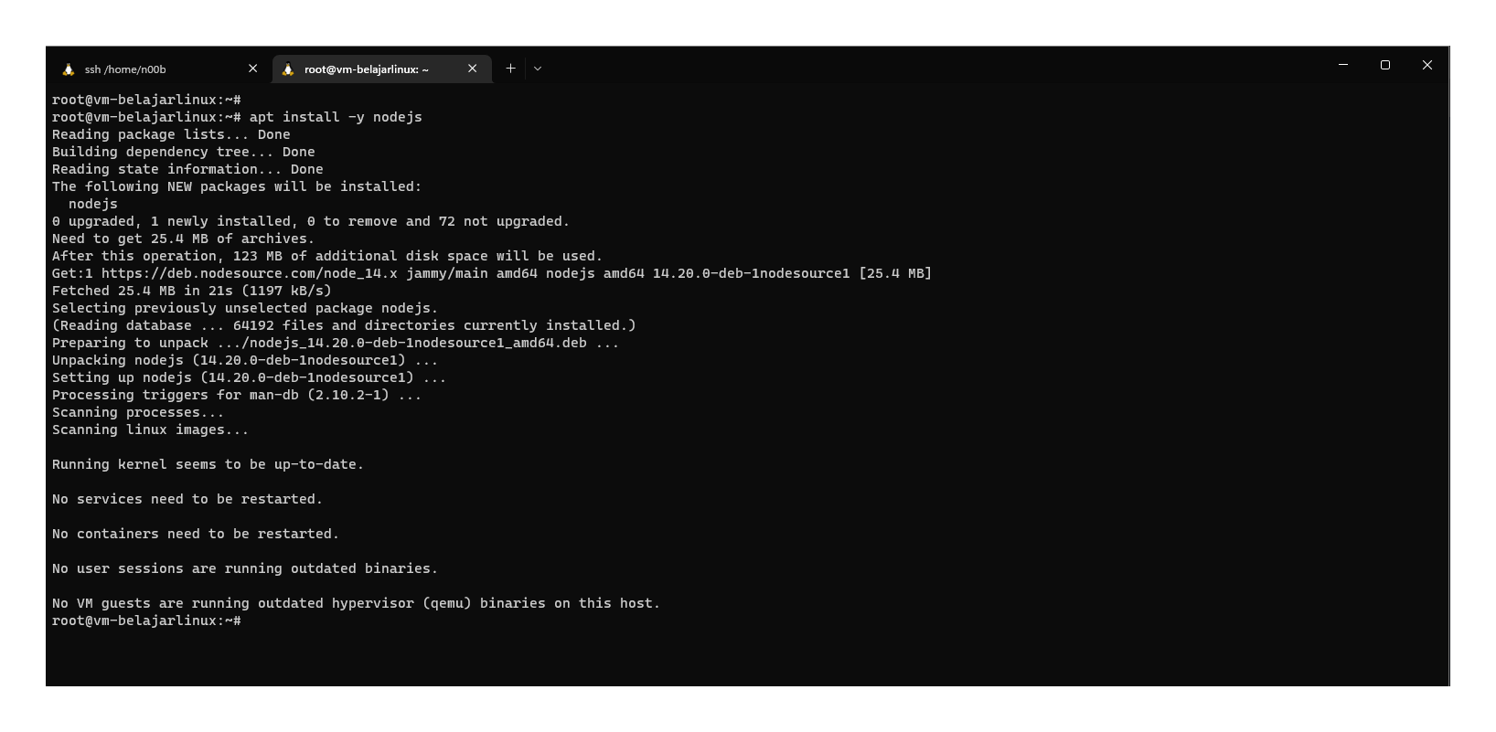 3 Cara Melakukan Instalasi Nodejs Di Ubuntu 22 04 LTS Belajar Linux ID